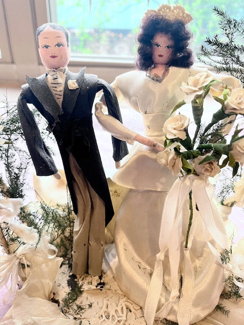 Unique Vintage Crepe Paper Cake Topper | PARCEL