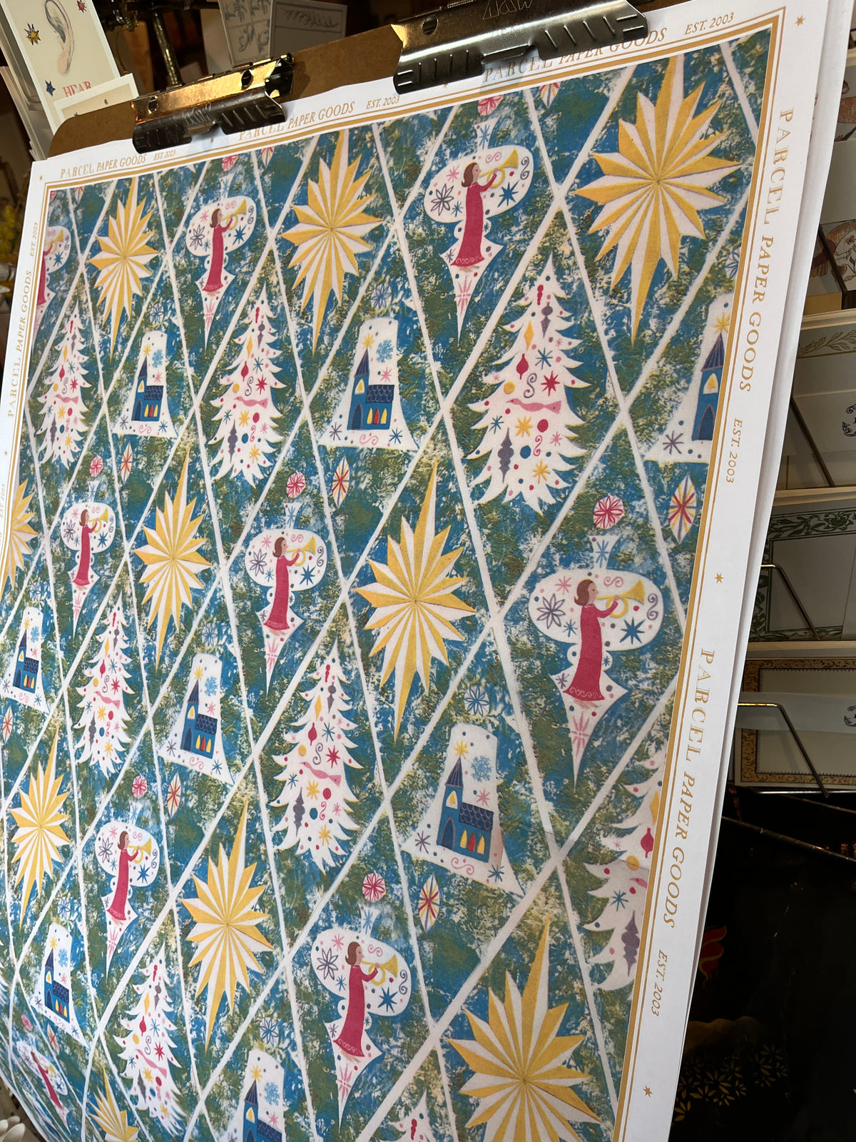 Parcel Artisan Wrapping Paper, Holiday Diamonds | PARCEL