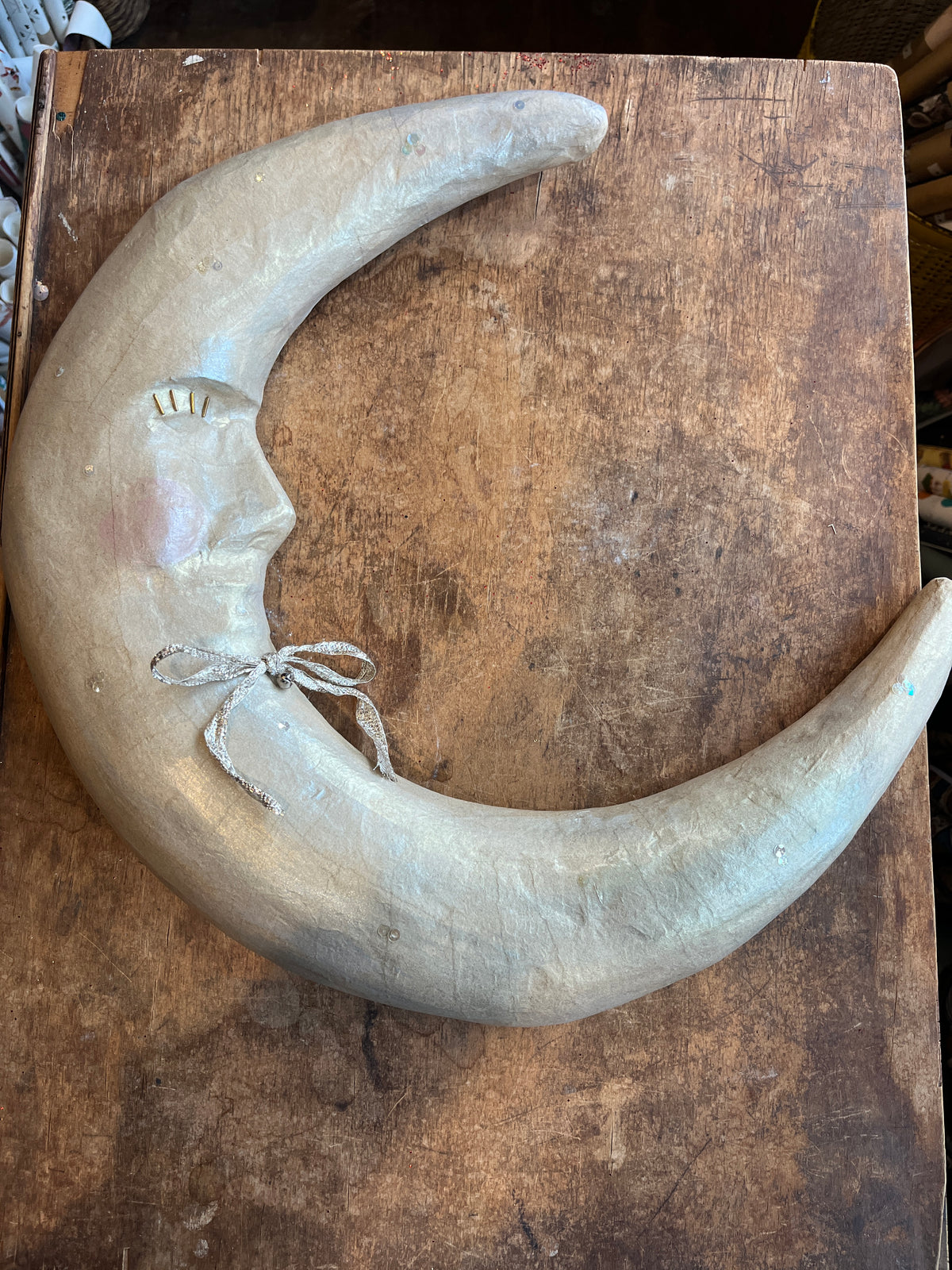 Paper Mache Decorated Moon Man | PARCEL
