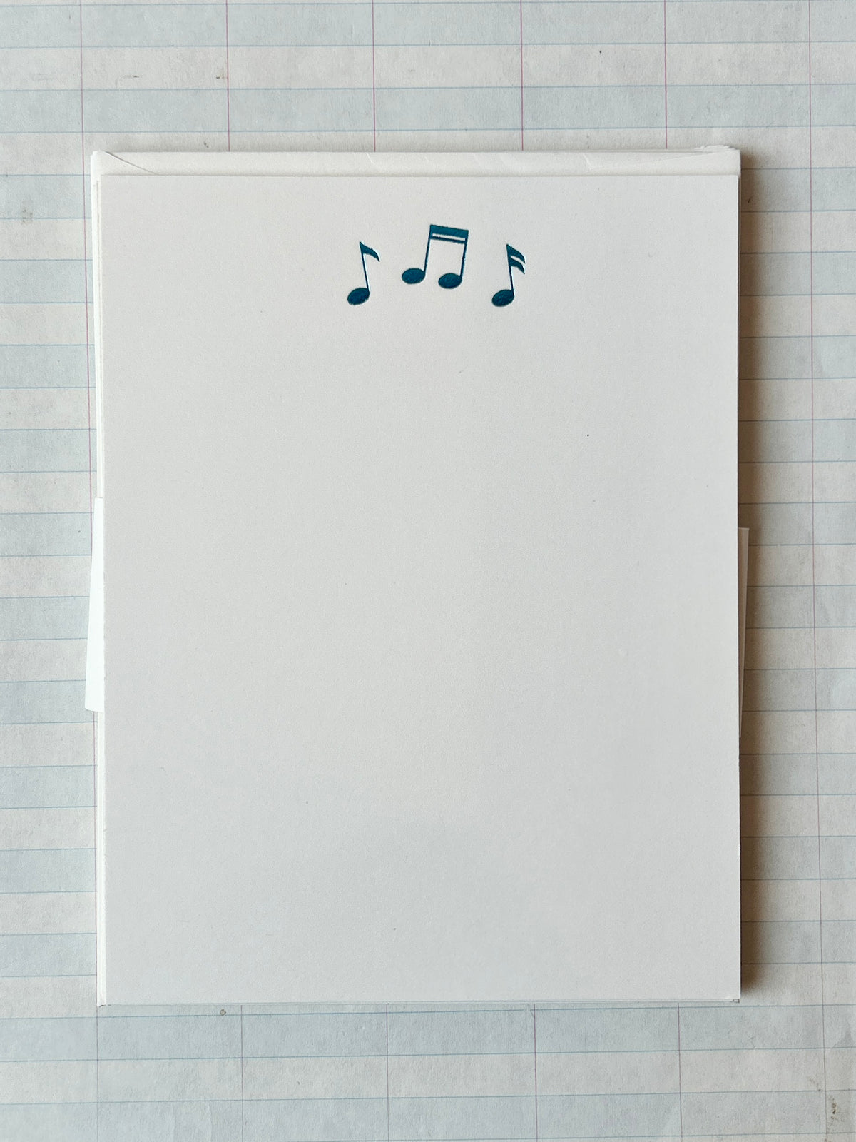 Music Notes Foil Pressed Stationery | PARCEL