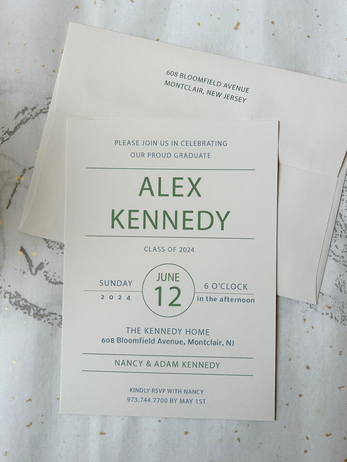 Clean and Simple Customizable Graduation Invitation | PARCEL