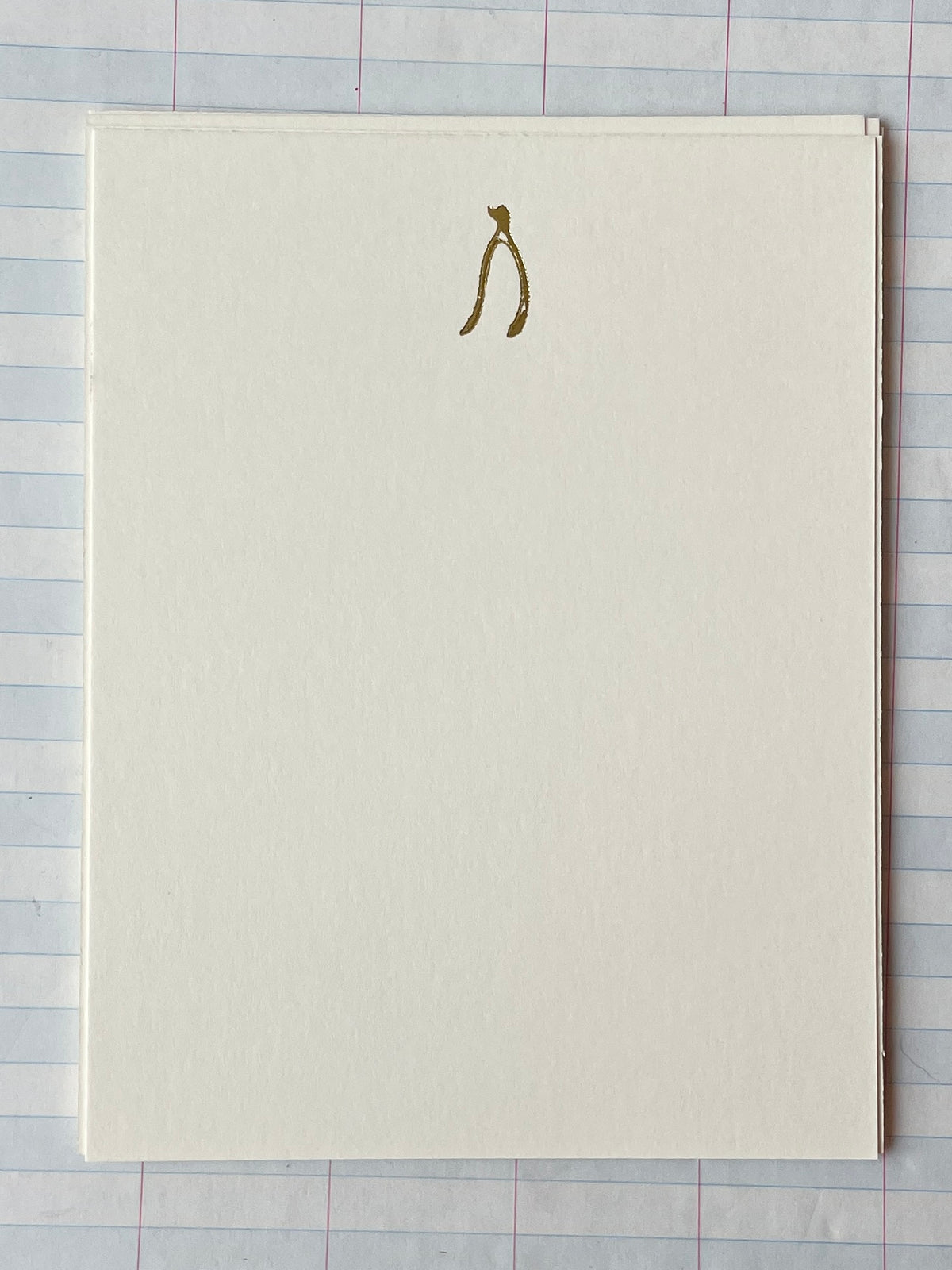 Foil Pressed Wishbone Card | PARCEL