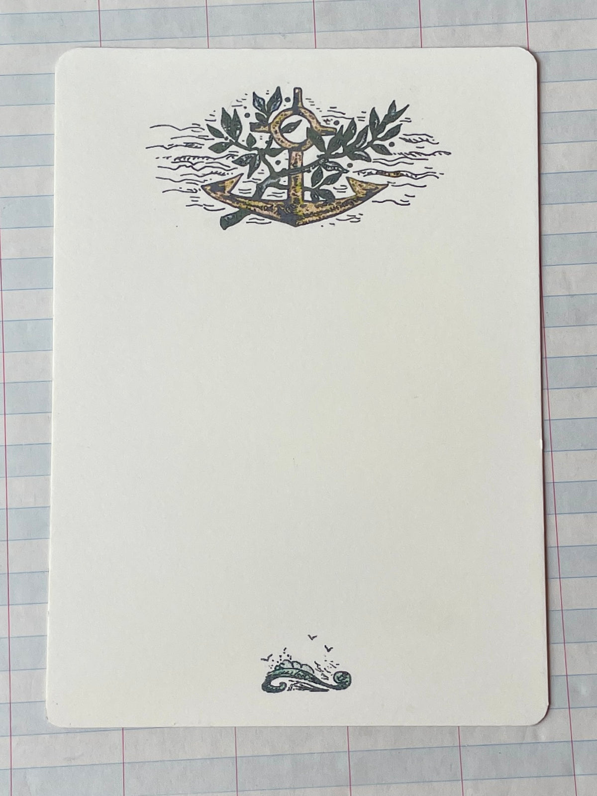 Anchors Away Printed Notecards | PARCEL