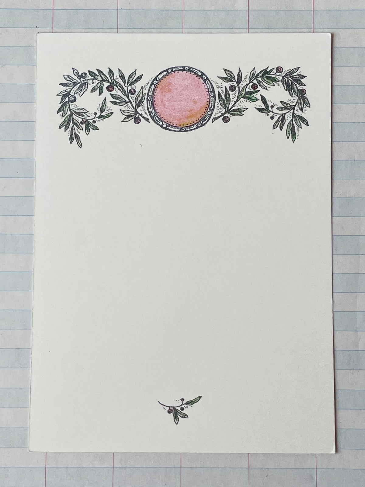 Leafy Branch Topper Printed Notecards | PARCEL