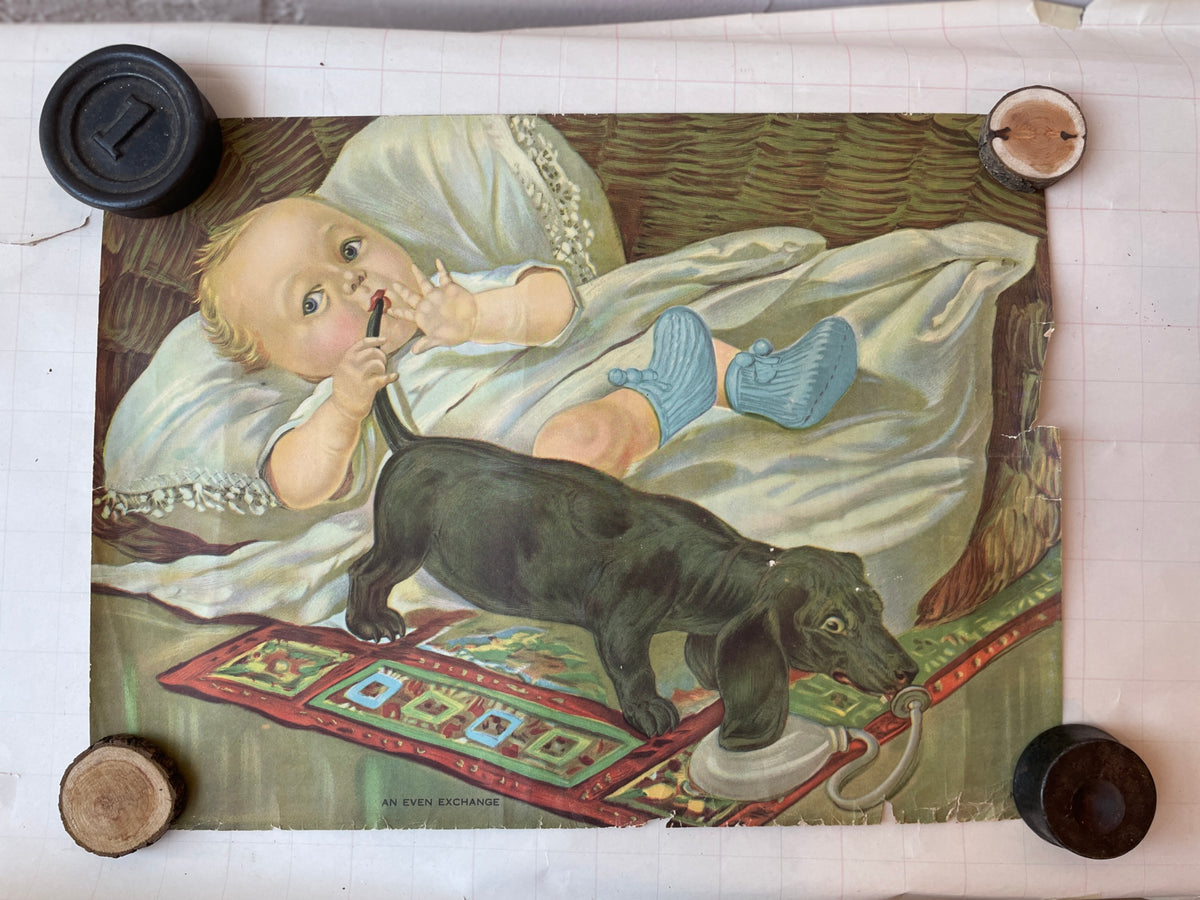 An Even Exchange Antique Print | PARCEL
