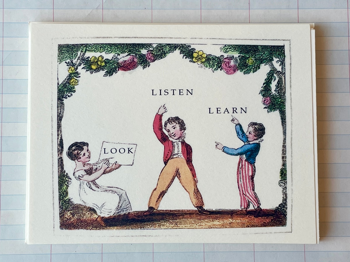 Look. Listen. Learn. Notecards | PARCEL