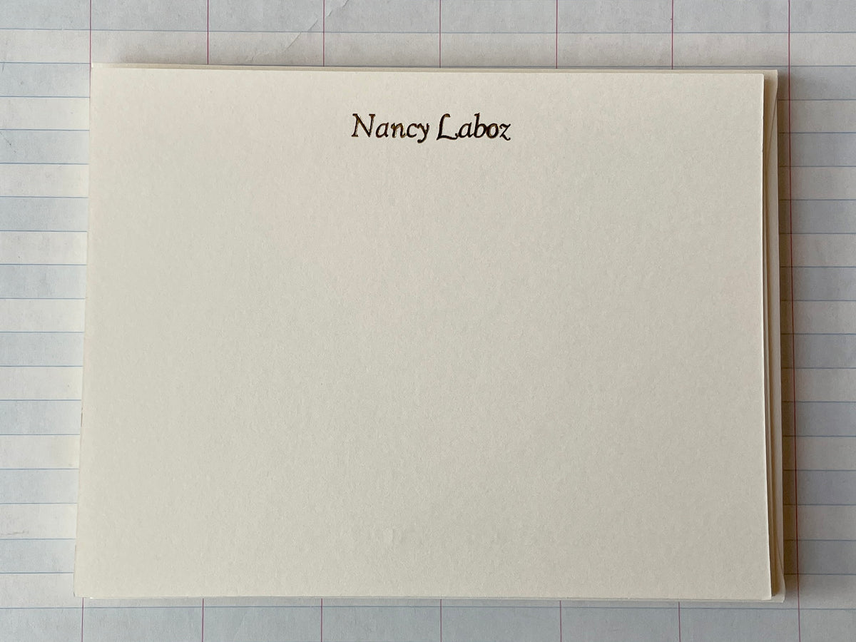 Custom Gold Foil-Pressed Stationery | PARCEL