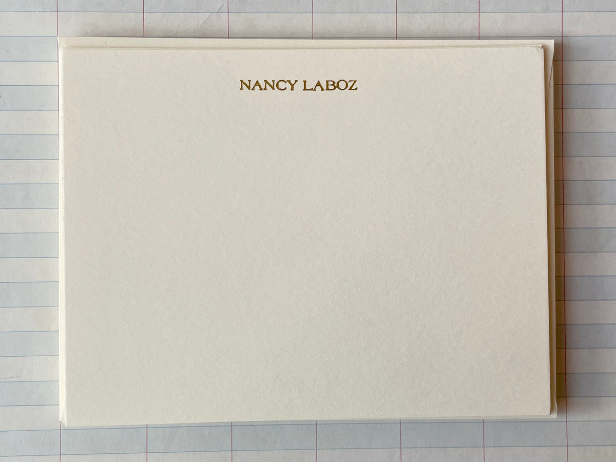 Custom Gold Foil-Pressed Stationery | PARCEL