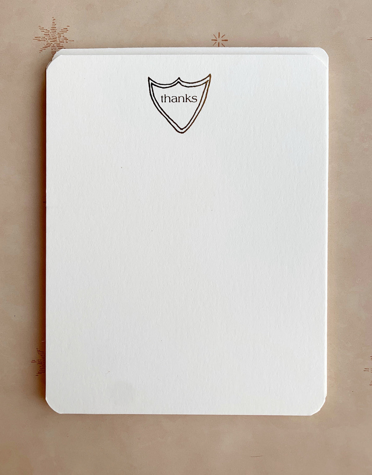 "Thanks" Shield Thank You Stationery Set | PARCEL