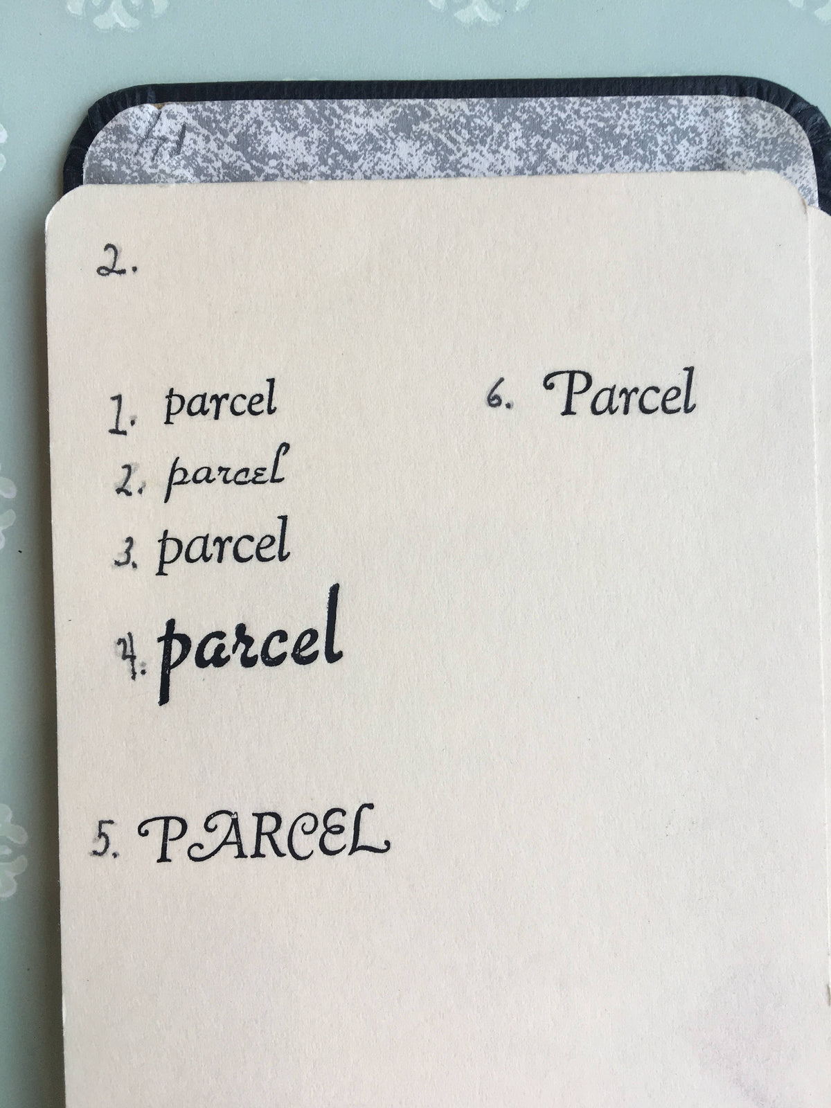 MADE TO ORDER; Parcel Custom (Cursive) Stationery; Cursive font option ...
